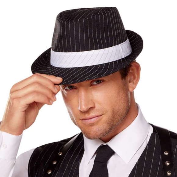 Spirit | Accessories | Spirit Halloween Pinstripe Fedora Hat | Poshmark